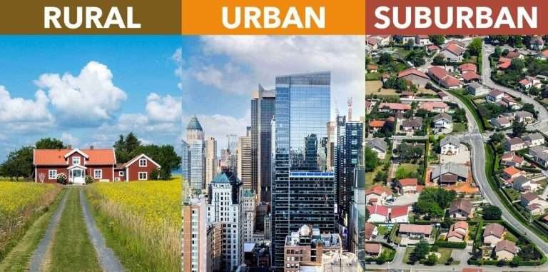 Urban Vs Suburban Vs Rural Communities - The Home And Town